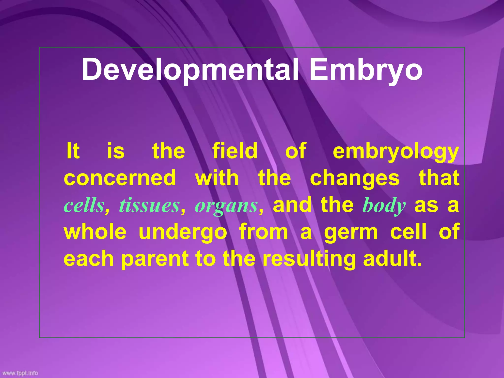 embriology of human | PPT