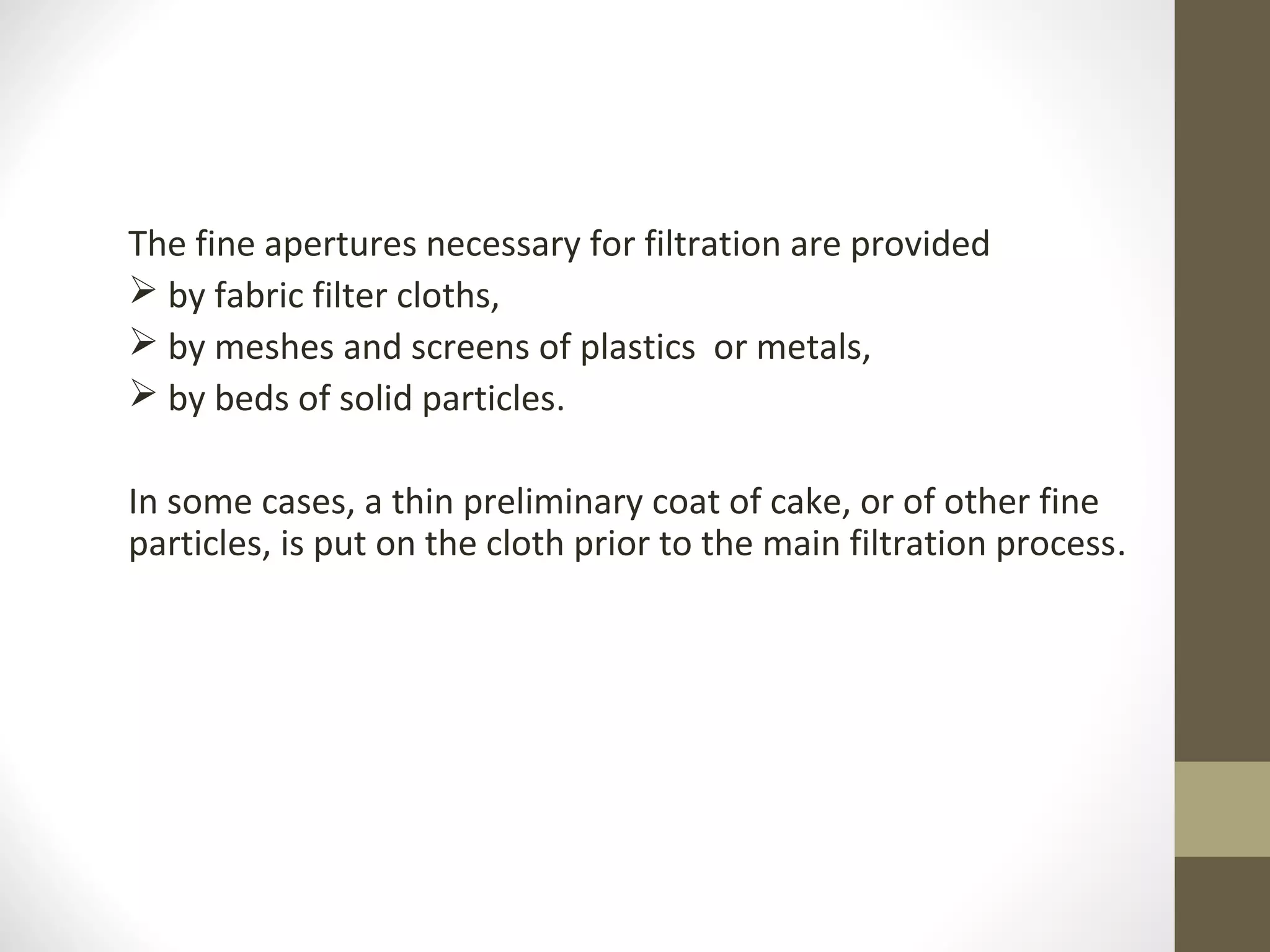 mechanism of filtration, surface and depth filters | PPT