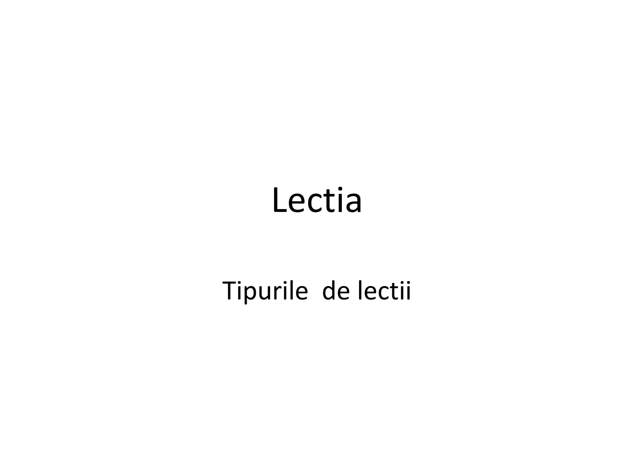 Lectia | PPT