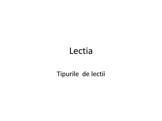 Lectia | PPT