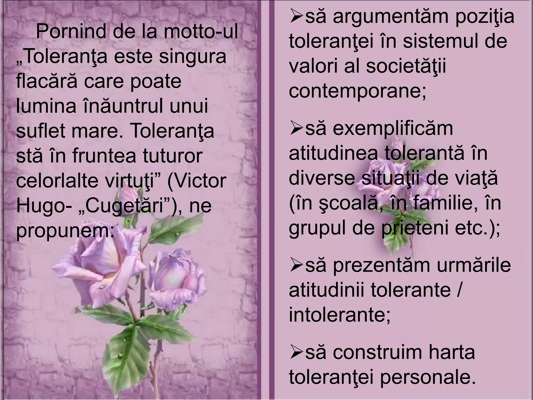 Lectia despre toleranta | PPT