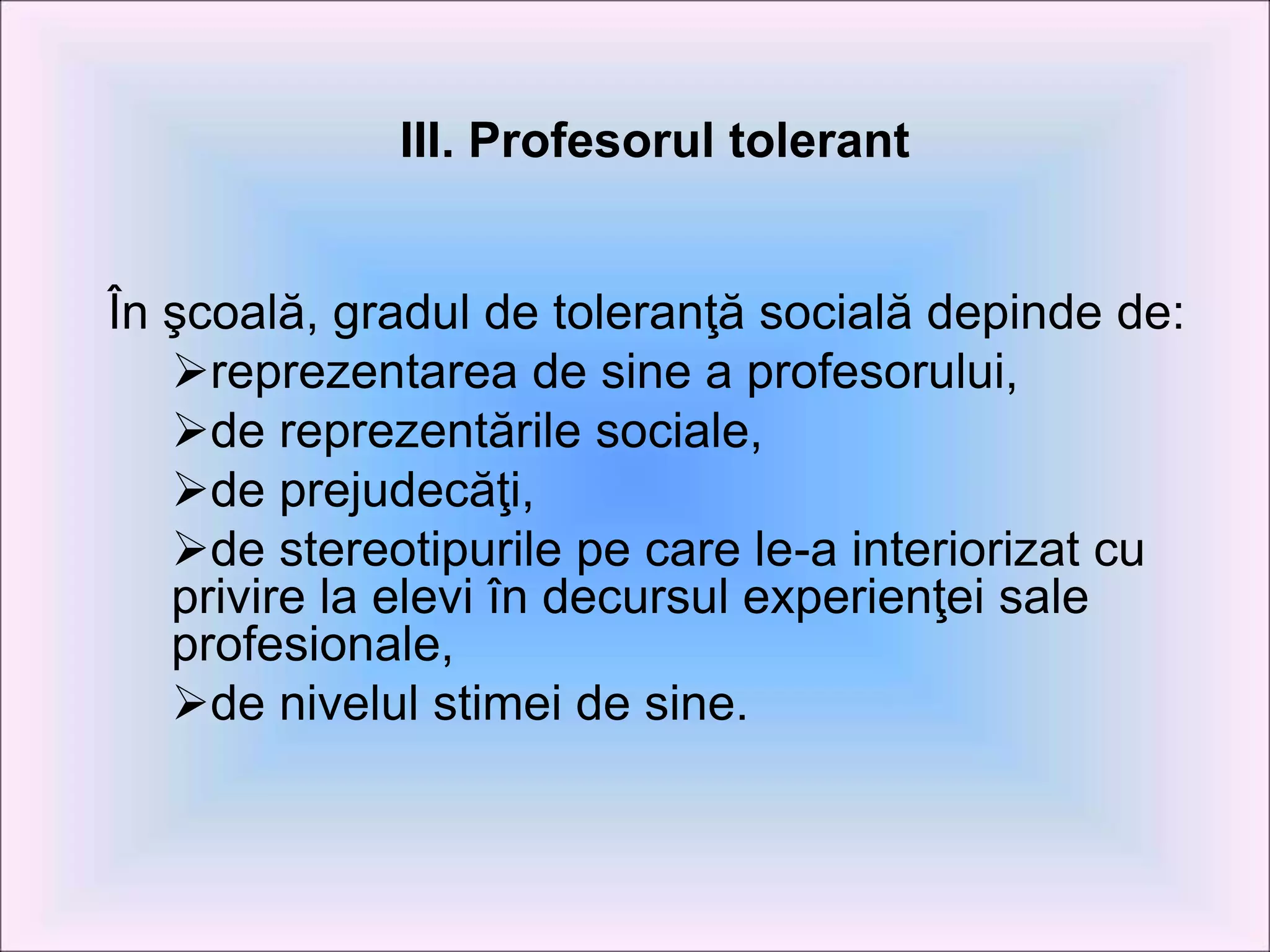 Lectia despre toleranta | PPT