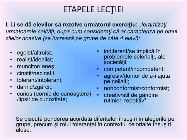Lectia despre toleranta | PPT