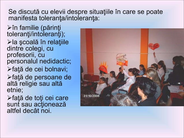 Lectia despre toleranta | PPT