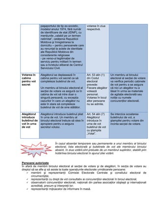 Lectia teoretica "Ziua alegerilor" | PDF