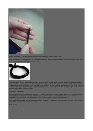 Lectie de lucru manual macrame-metanie | PDF