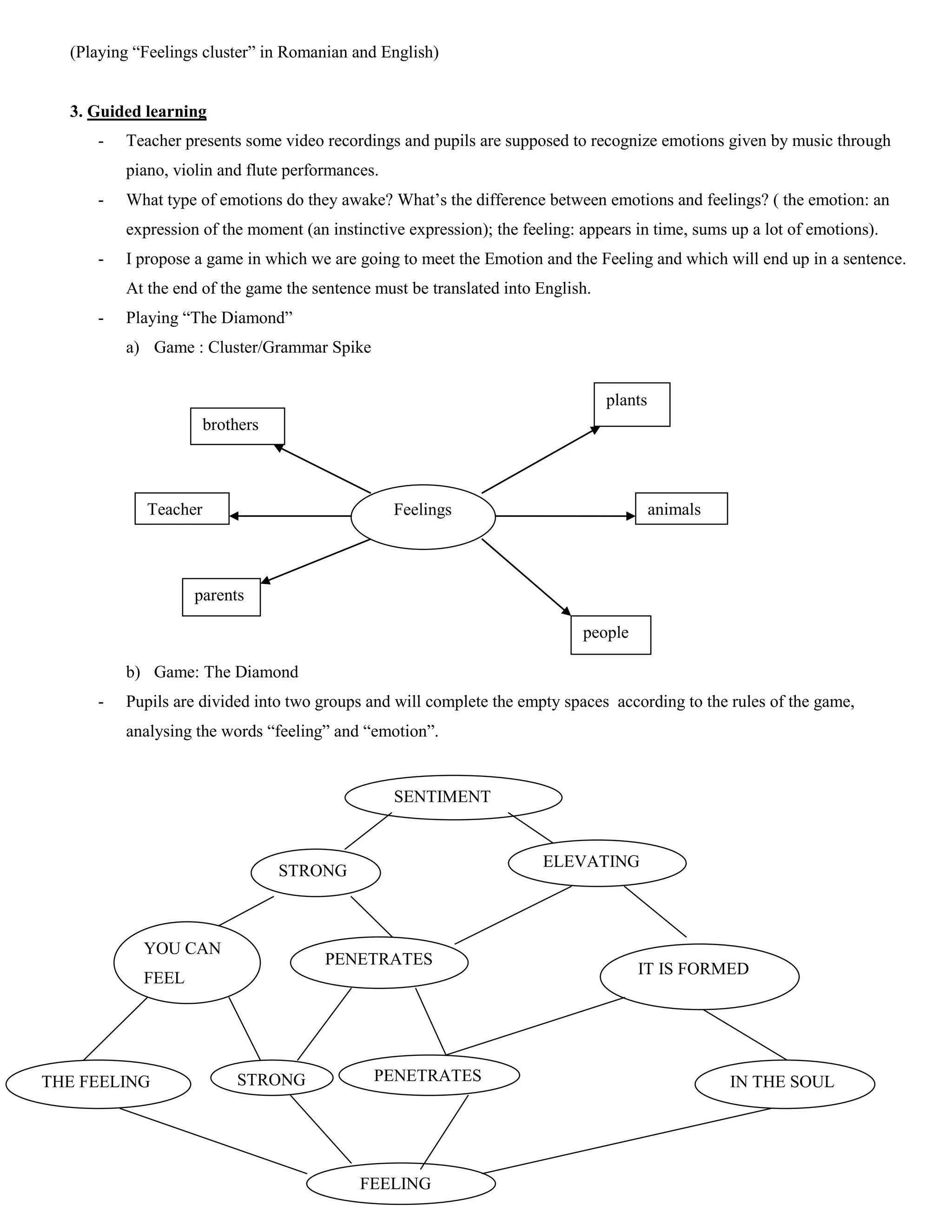 Feelings and emotions Elem RO1 | PDF