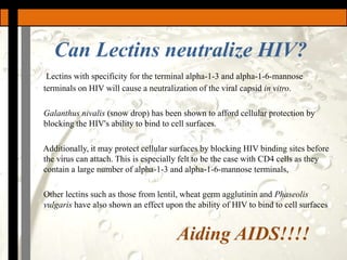 Lectins - The next medical tool? | PPTX