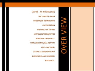 Lectins - The next medical tool? | PPTX