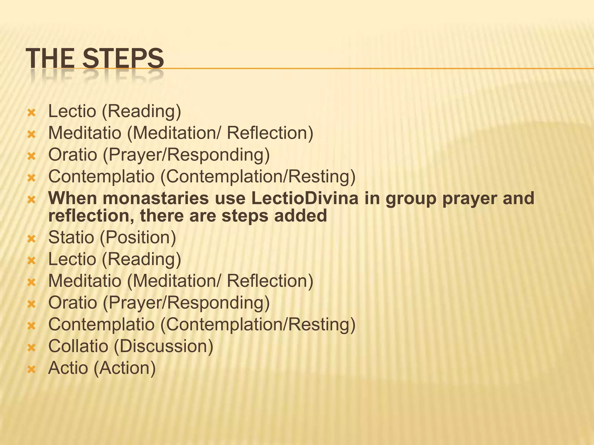 Lectio divina | PPTX