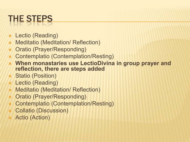 Lectio divina | PPTX