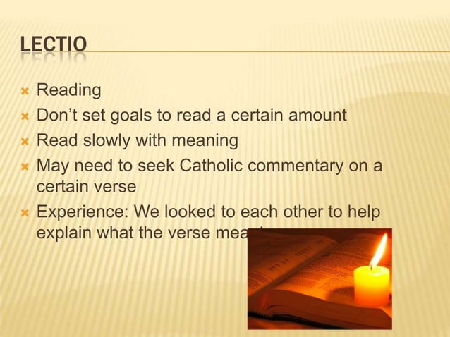 Lectio divina | PPTX