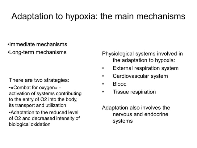 Hypoxia physiology and everything included | PPT