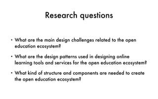 The Structure and Components for the Open Education Ecosystem | PPT