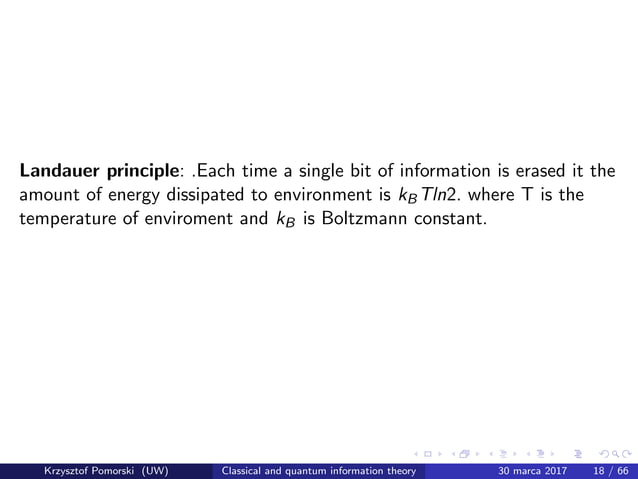 Lecture on classical and quantum information | PDF | Physics | Science