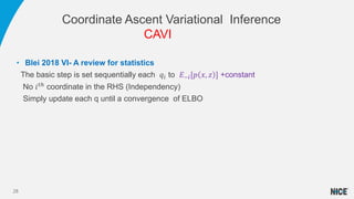 NICE Research -Variational inference project | PPT