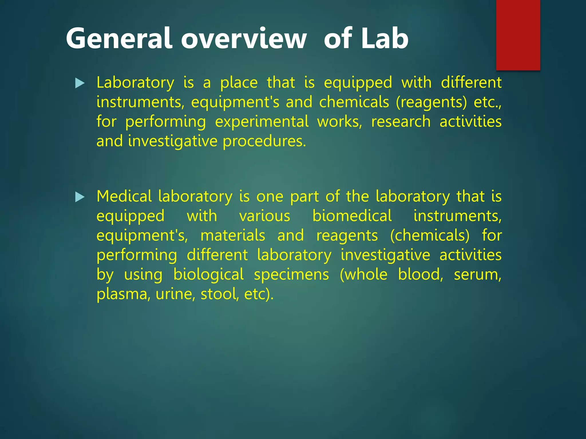 Medical Laboratory sciences | PPTX