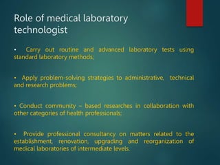 Medical Laboratory sciences | PPTX