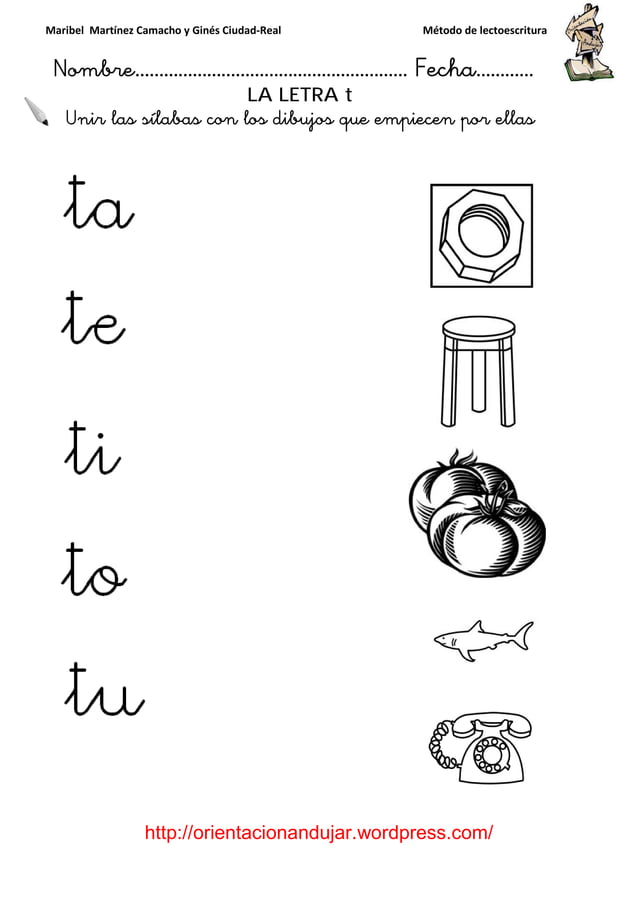 LECTOESCRITURA: T | PDF