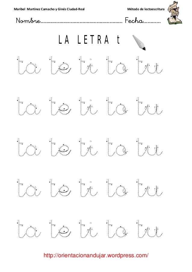 Silabas Con La Letra T Ta Te Ti To Tu Hojas De Trabajo F Images My ...