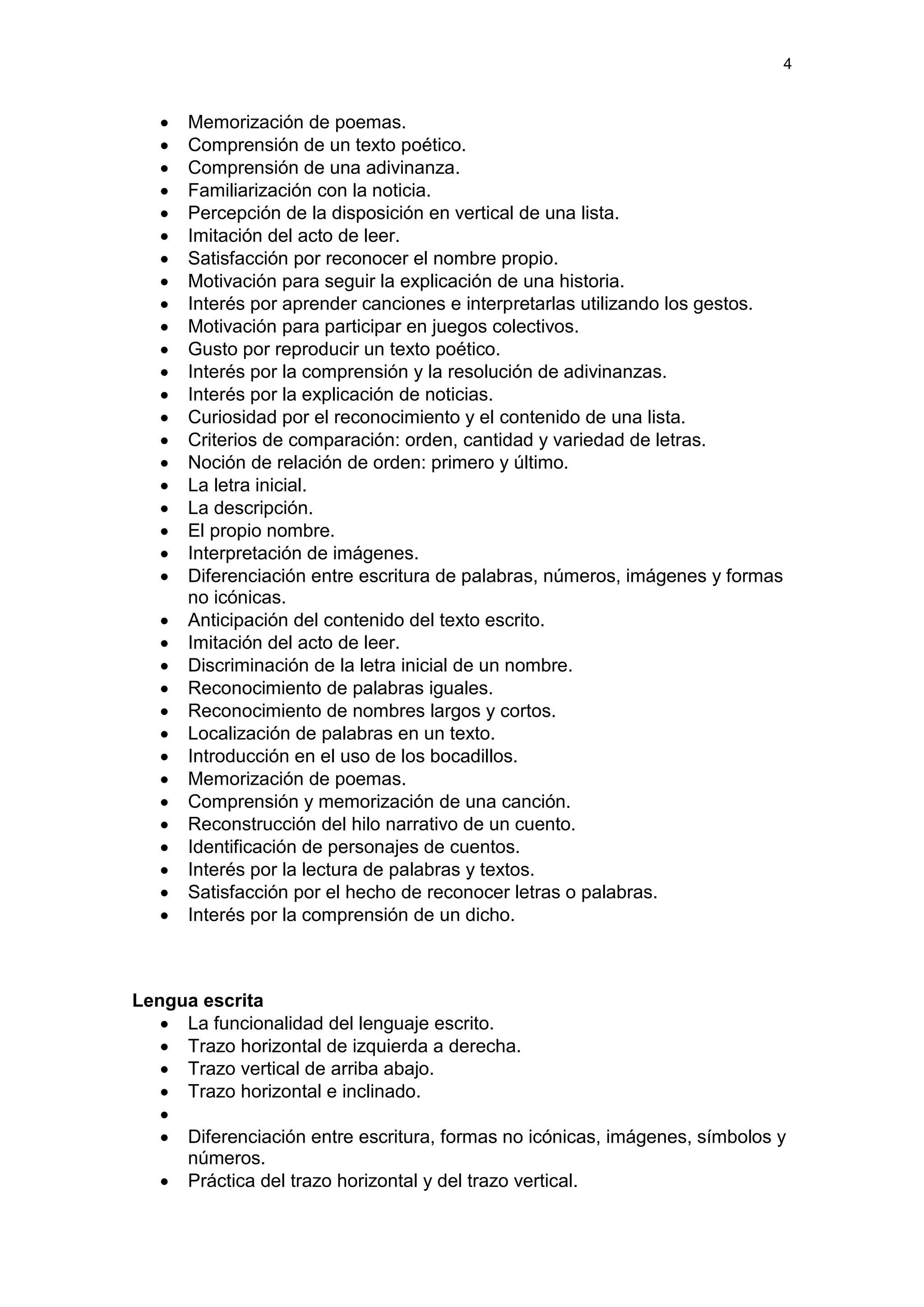 Programación Lectoescritura | PDF