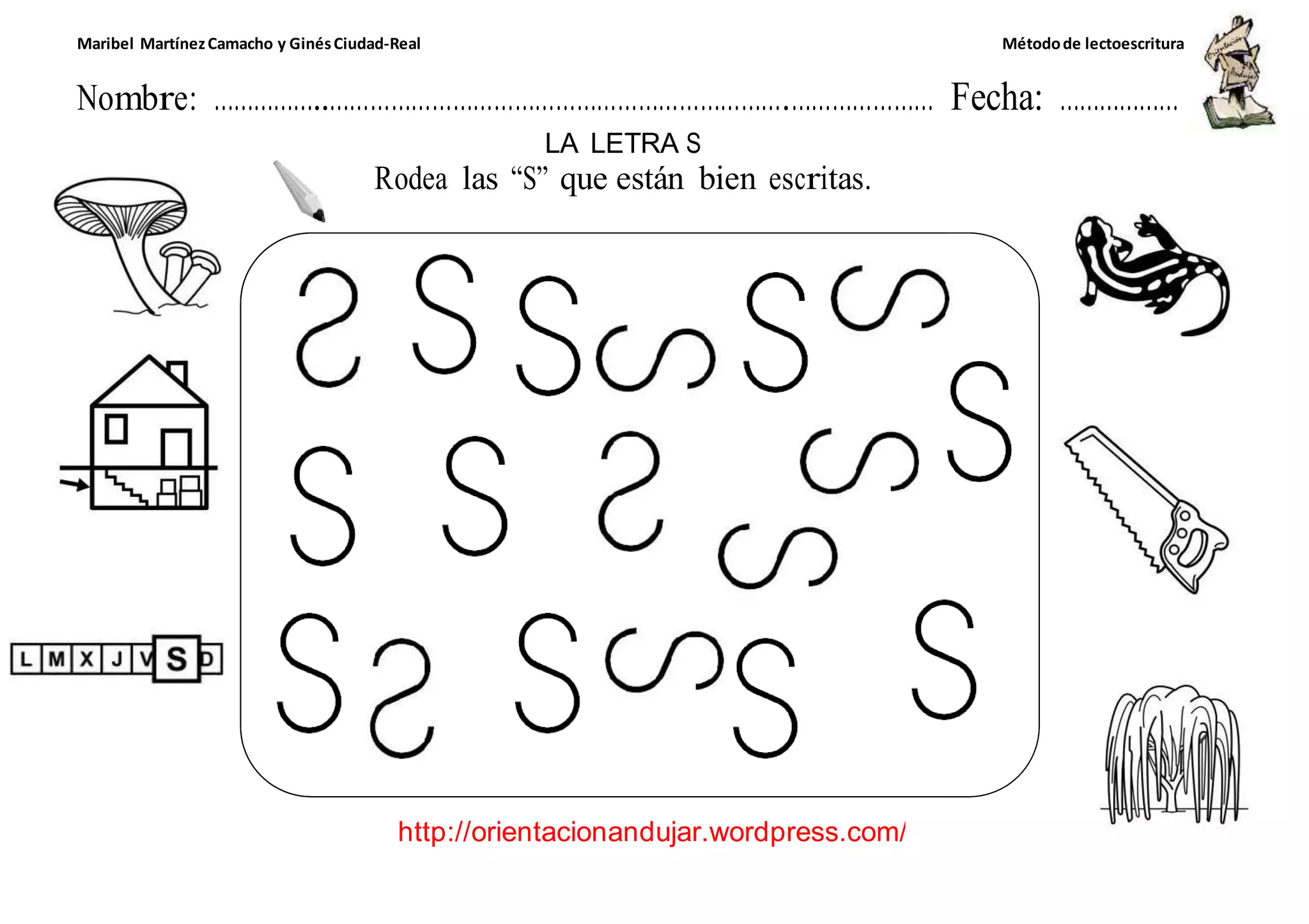 Lectoescritura completo-orientacionandujar-consonante-s | DOCX