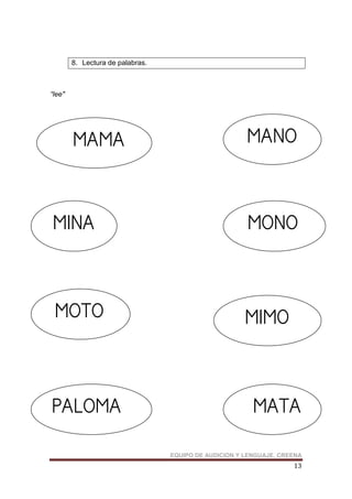 Lectoescritura fonema m | PDF