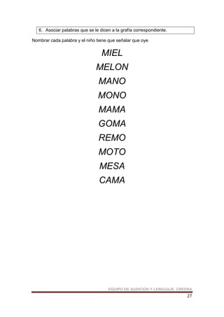Lectoescritura fonema m | PDF