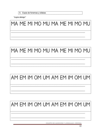 Lectoescritura fonema m | PDF