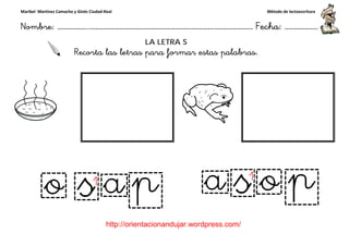 Lectoescritura letra ss | PDF