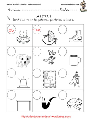 Lectoescritura letra ss | PDF