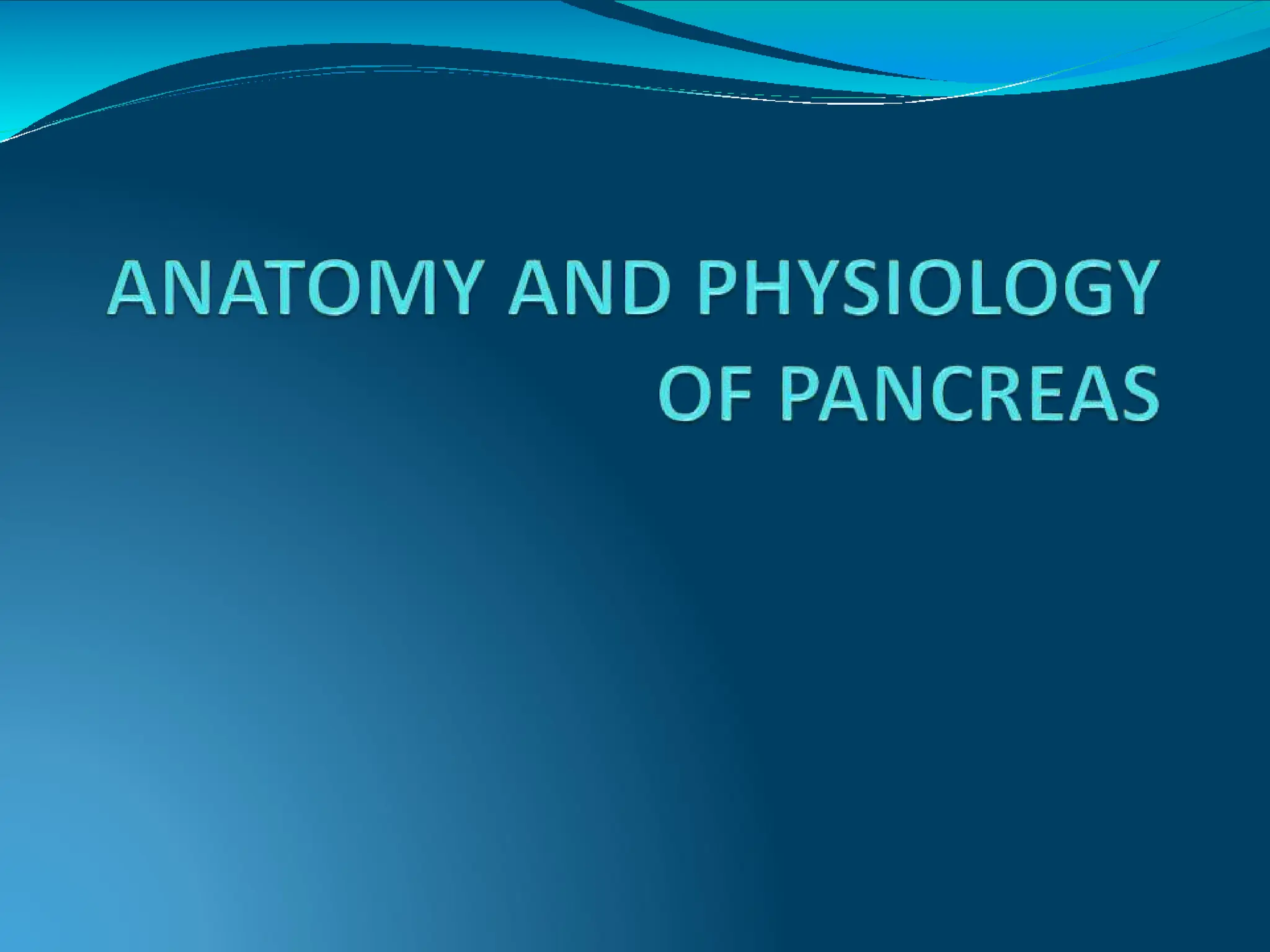Lect on Pancreas.pptx slides briefly note | PPT