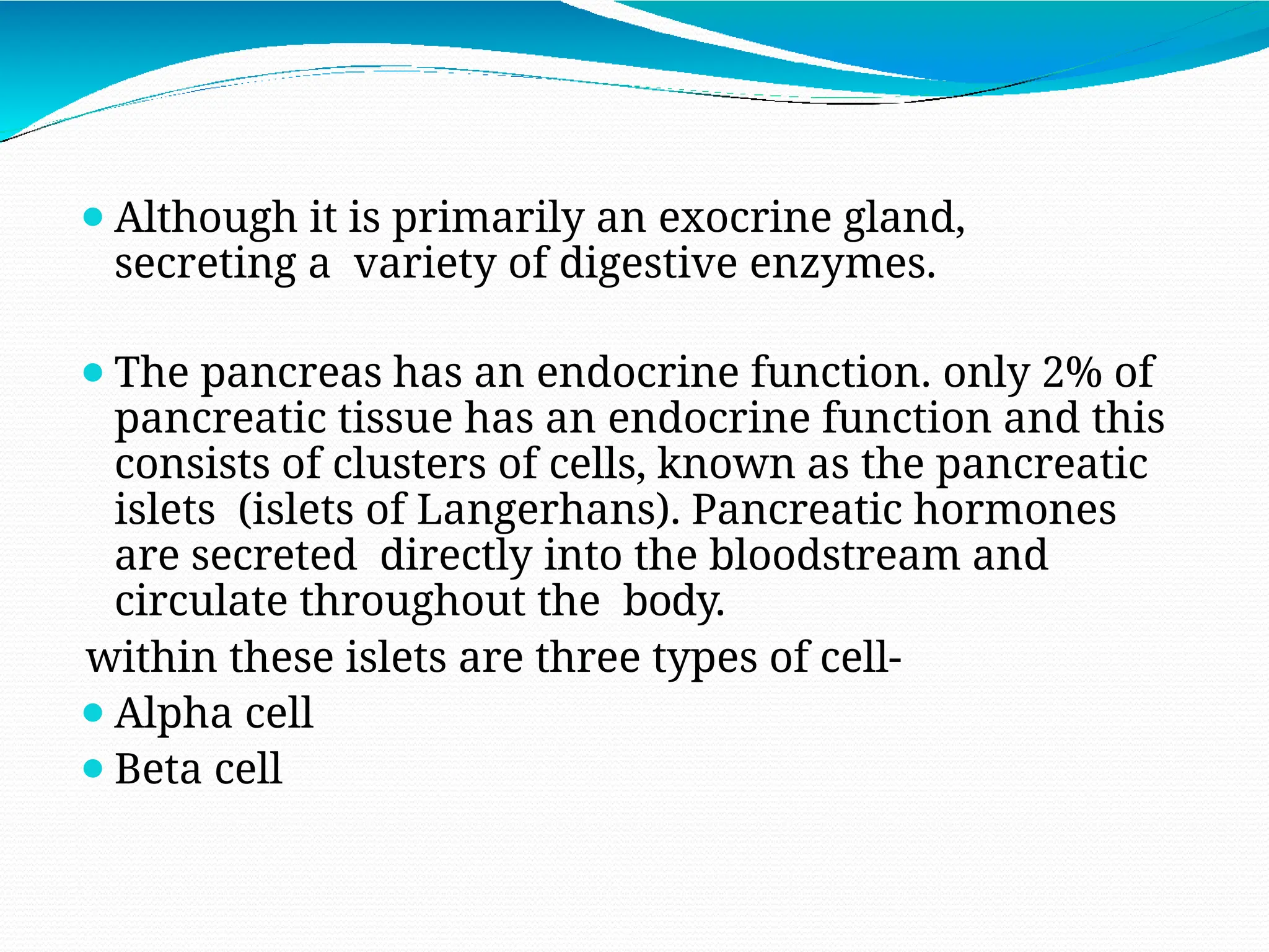 Lect on Pancreas.pptx slides briefly note | PPT