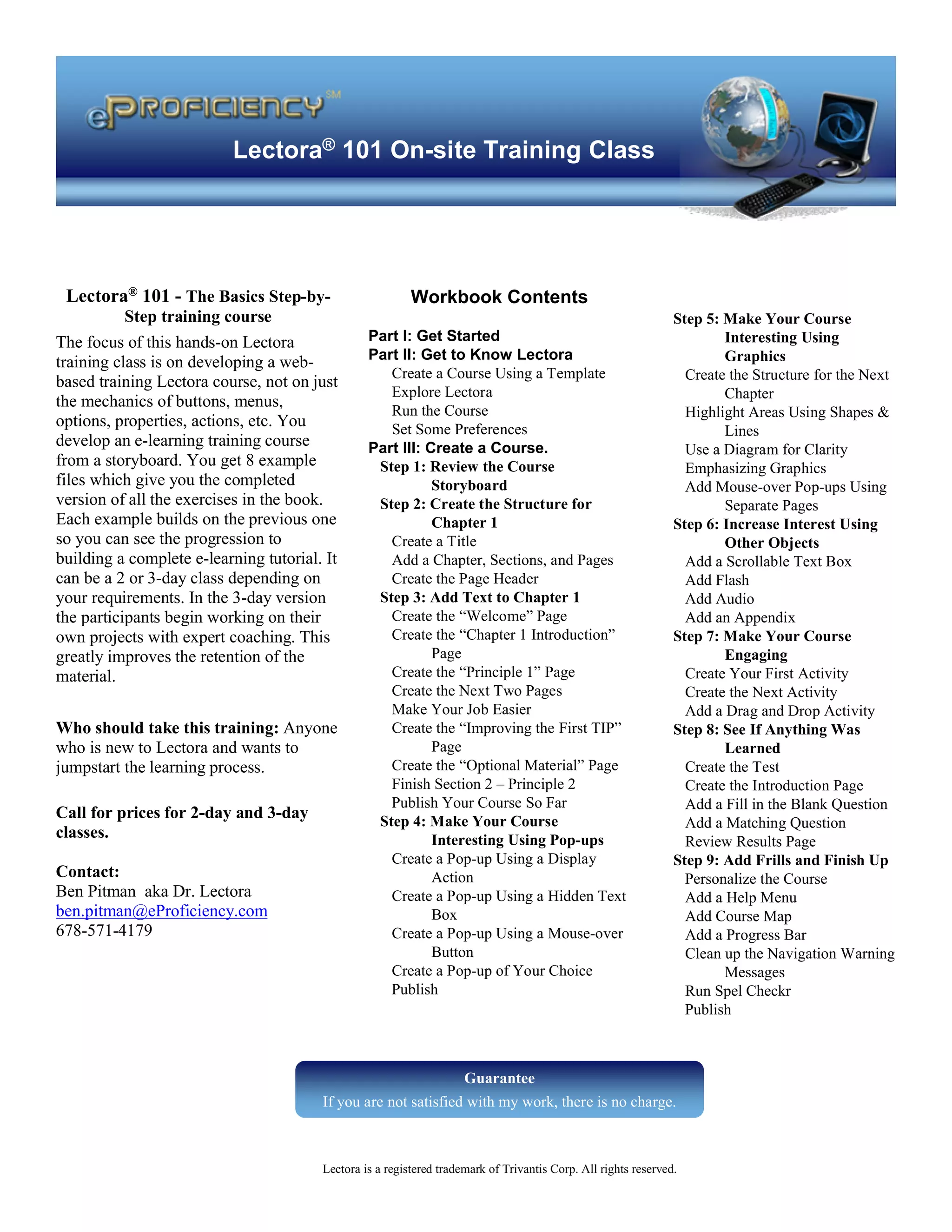 Lectora training notes by Ankit | PDF