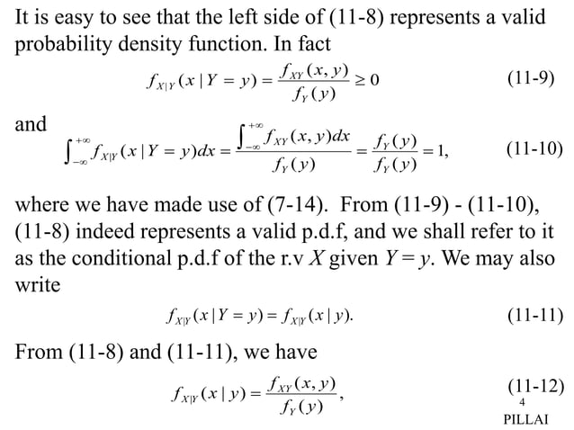 Conditional Density Function Ectr11a Ppt