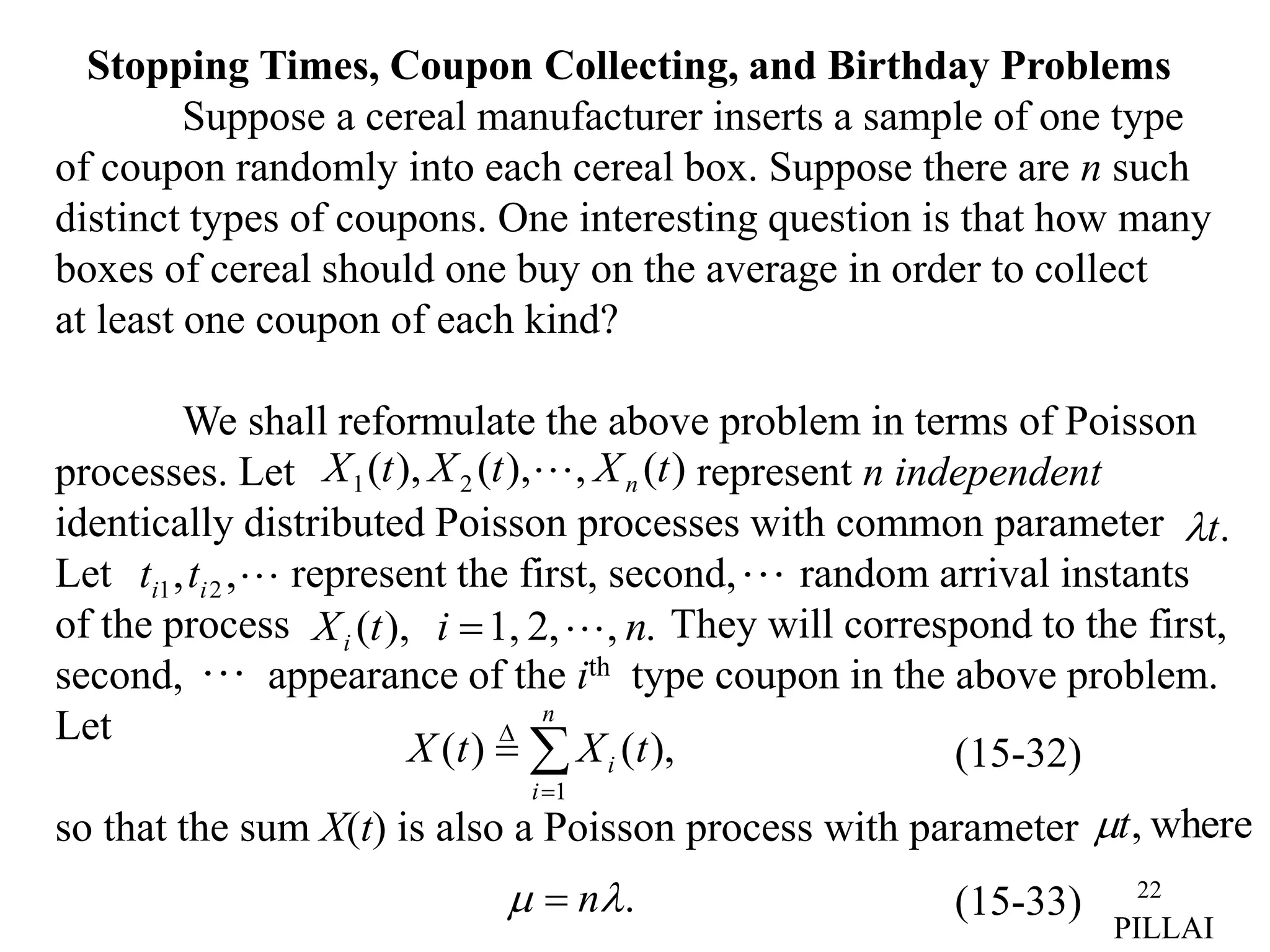 Poisson process and explaination lectr15.ppt