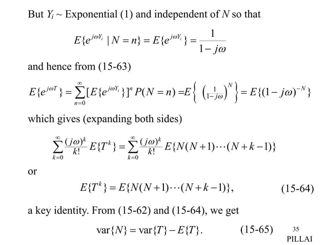 Poisson process and explaination lectr15.ppt | Physics | Science