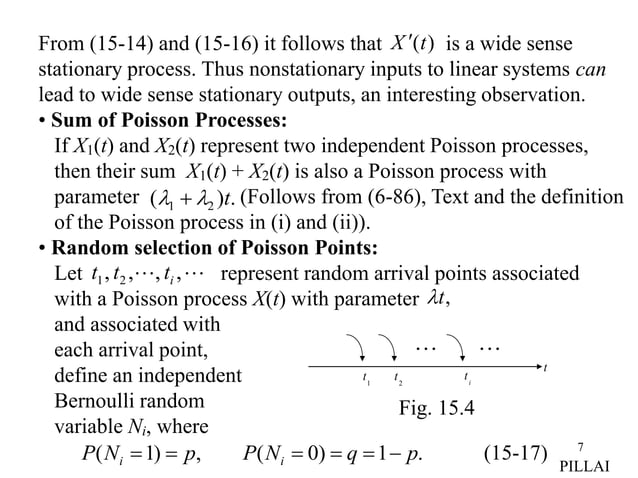 Poisson process and explaination lectr15.ppt | Physics | Science