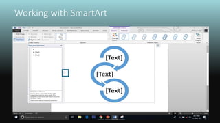 Creating smart art in ms word | PPT