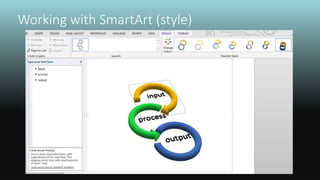 Creating smart art in ms word | PPT