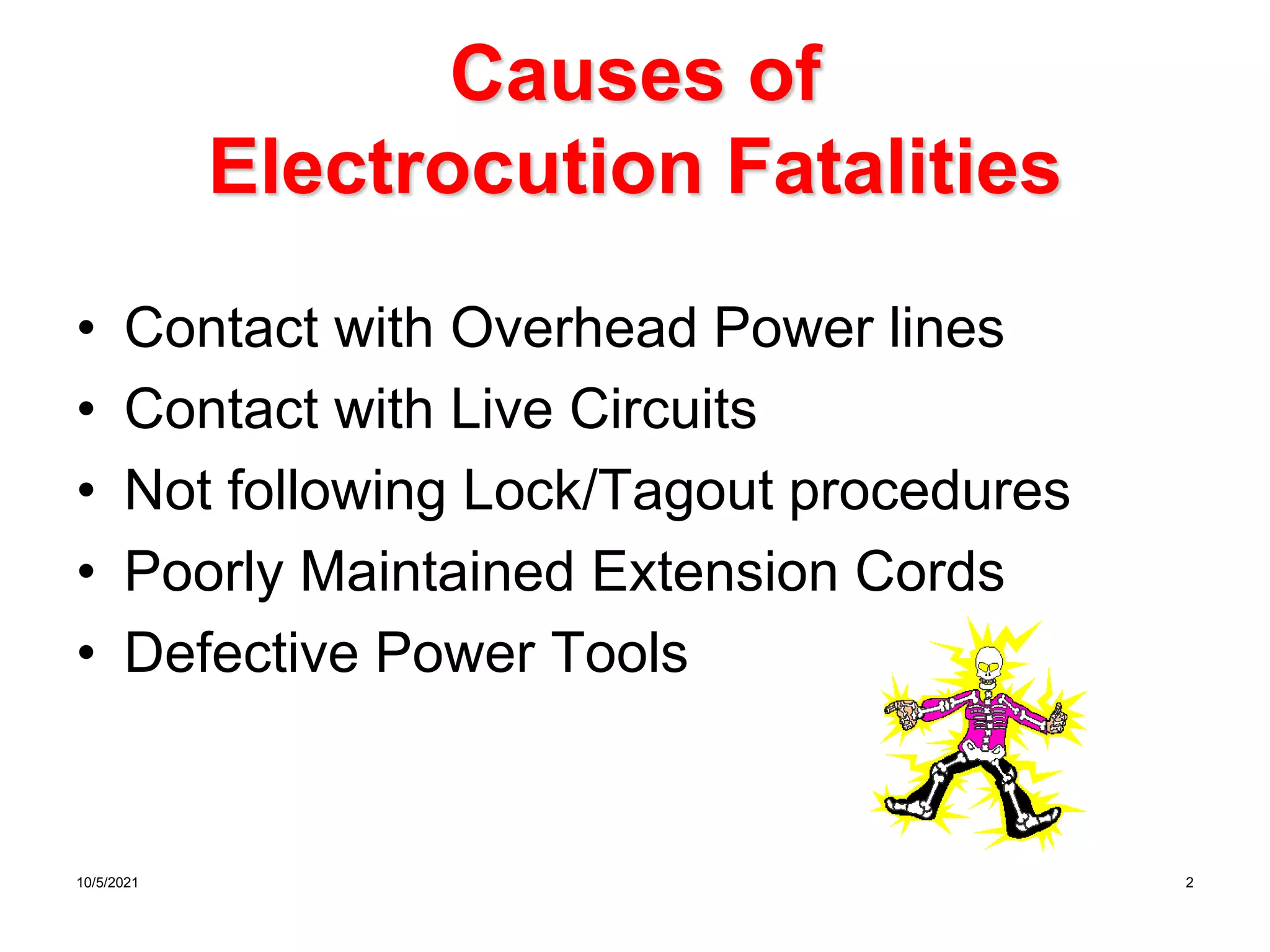 ELectrical hazards | PPT
