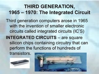 Lectu 3 the computer generations | PPT | Technology & Computing