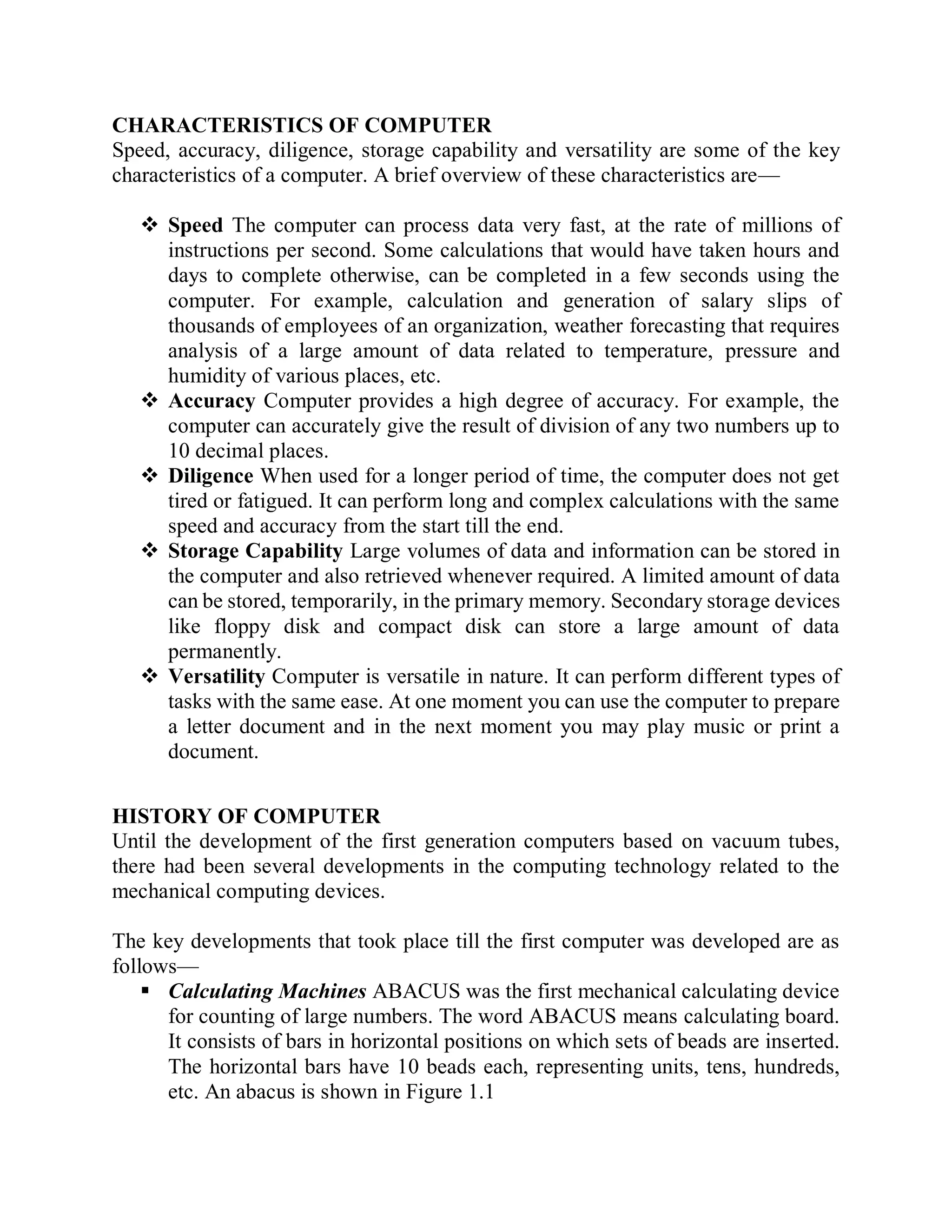 Introduction to computer | PDF