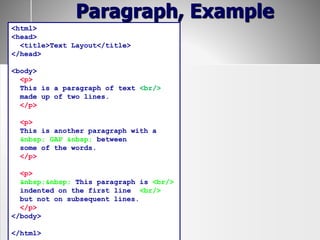 Lectuer html1 | PPT