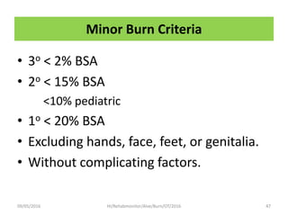 Physical Dysfunction: Burn Rehabilitation | PPTX