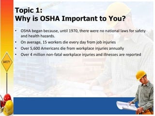 Introduction to OSHA | PPTX