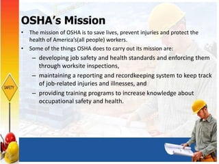 Introduction to OSHA | PPTX