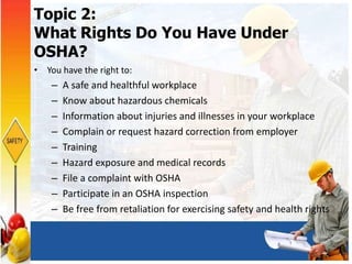Introduction to OSHA | PPTX