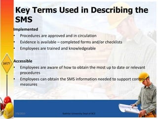 Safety Management System SMS | PPTX