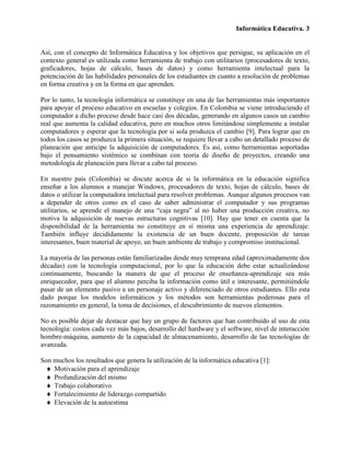 Informática Educativa | DOC